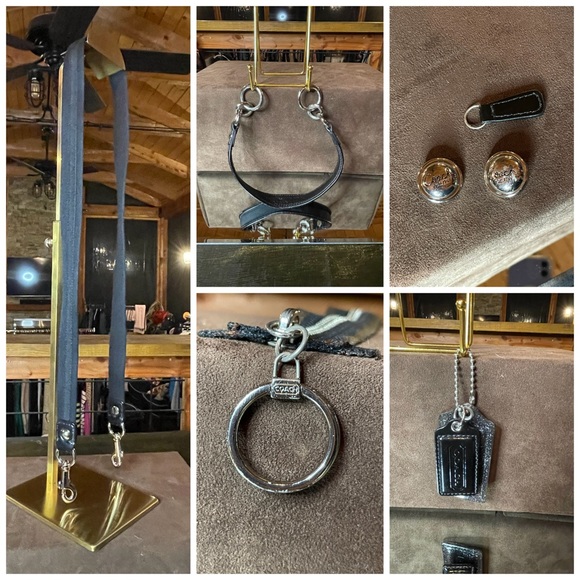 Coach | Bags | Coach Black And Silver Bag Replacement Parts | Poshmark